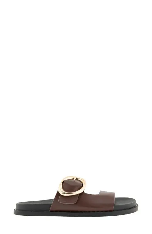 Bcbgmaxazria Tandra Slide Sandal With Buckle Detail - Chicory