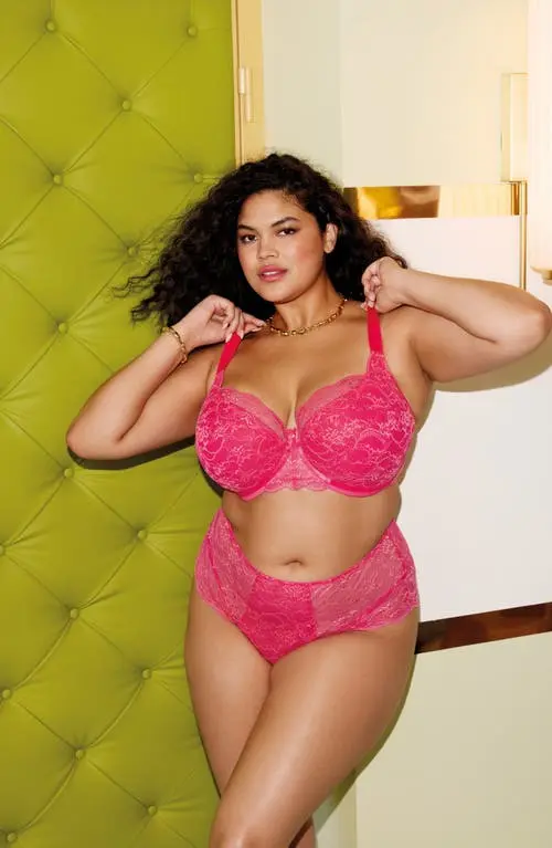 Elomi Darcie Full Figure Underwire Padded Half Cup Bra