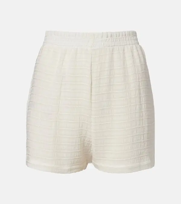 Jade Swim Mika Sheer Shorts - White