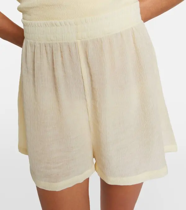 Jade Swim Mika Sheer Shorts - Yellow