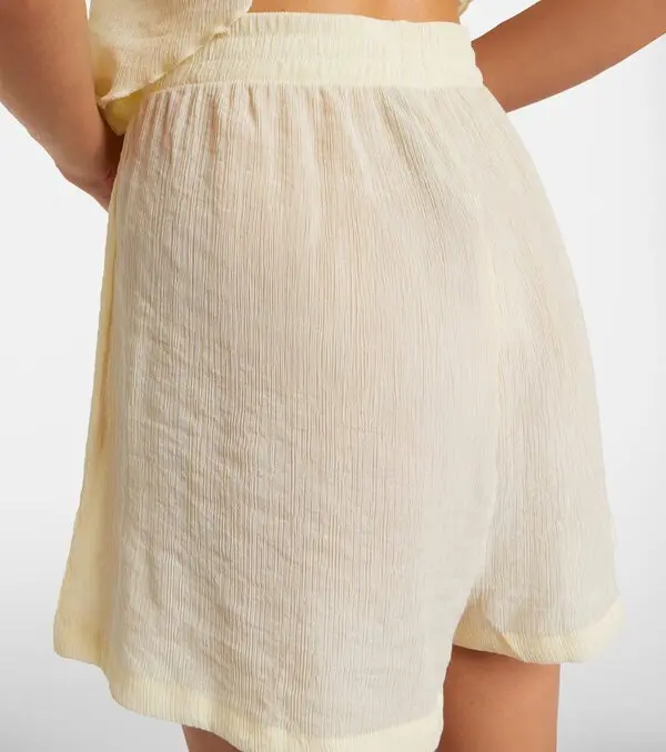 Jade Swim Mika Sheer Shorts - Yellow