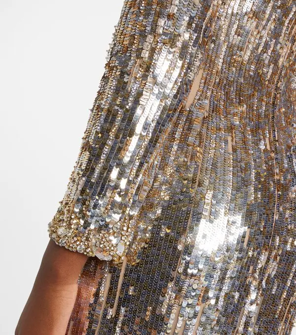 Jenny Packham Marnie Embellished Gown - Gold