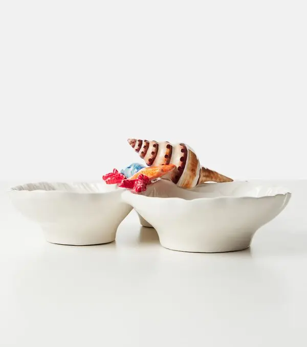 LES-OTTOMANS Set Of 2 Ceramic Starter Plates