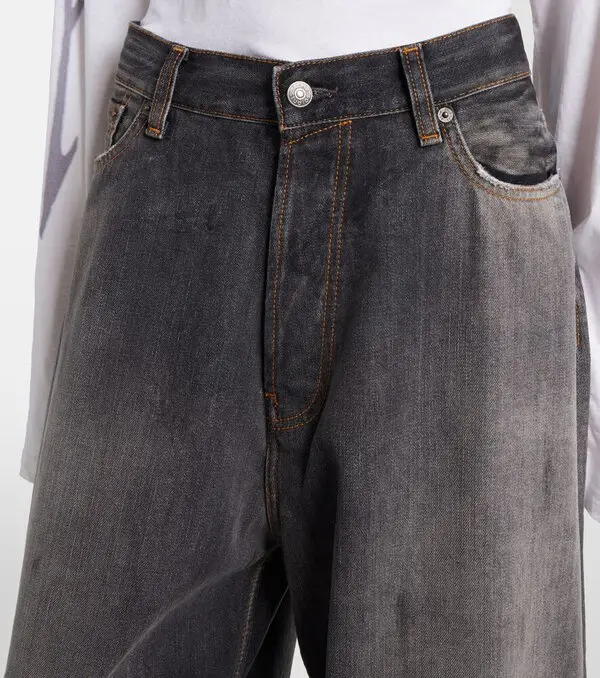 Acne Studios Distressed Wide-leg Jeans