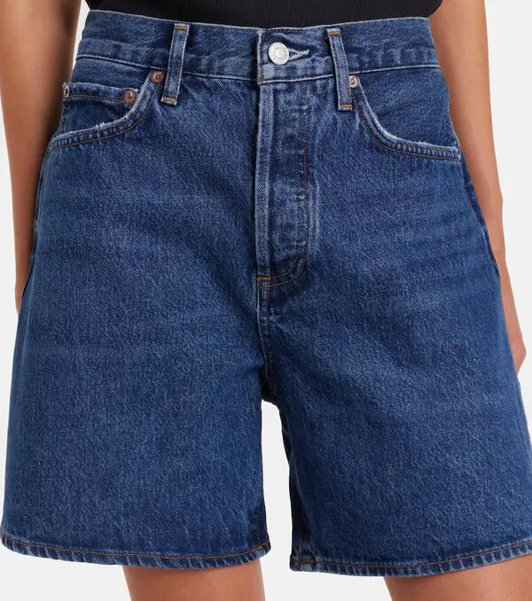 AGOLDE Dame Denim Shorts - Blue