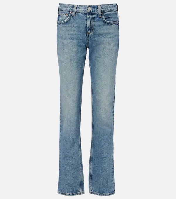 AGOLDE Low-rise Slim Jeans - Blue