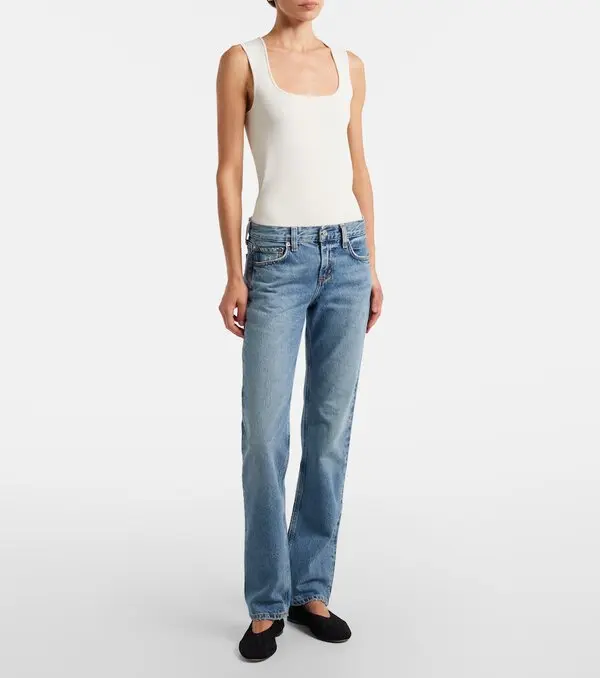 AGOLDE Low-rise Slim Jeans - Blue