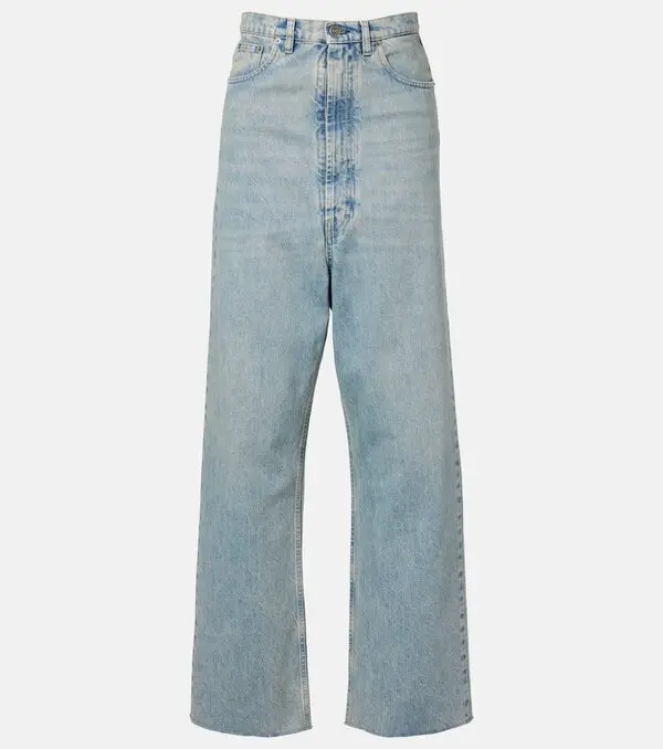 MAISON MARGIELA Frayed Straight Jeans - Blue