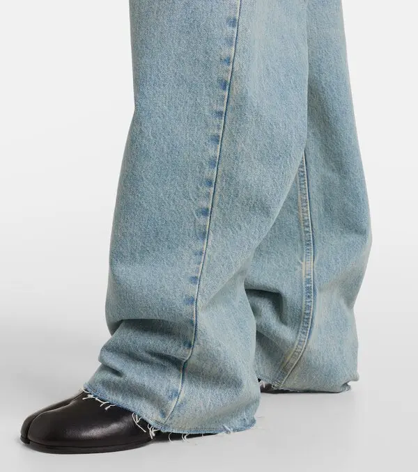 MAISON MARGIELA Frayed Straight Jeans - Blue
