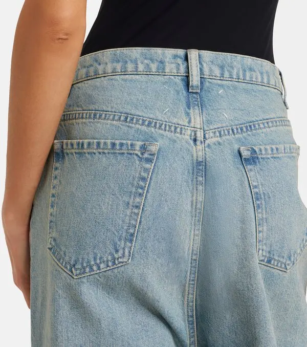 MAISON MARGIELA Frayed Straight Jeans - Blue