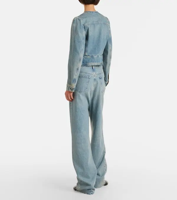 MAISON MARGIELA Frayed Straight Jeans - Blue