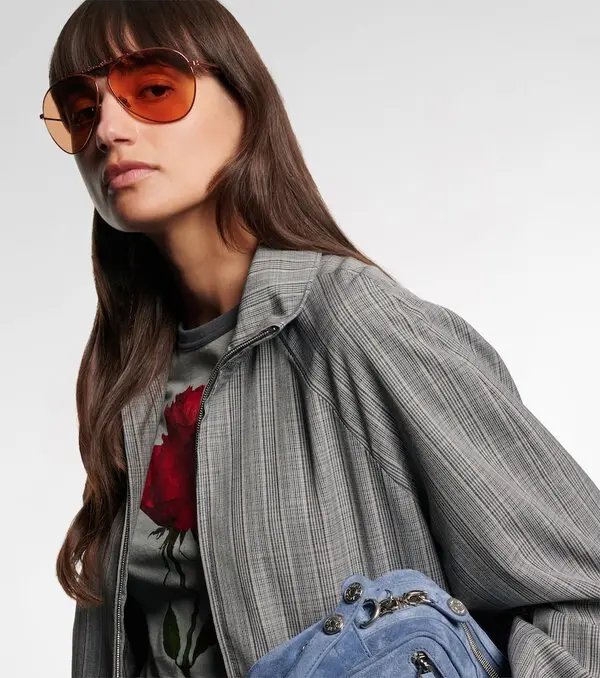 Acne Studios Aviator Sunglasses - Brown