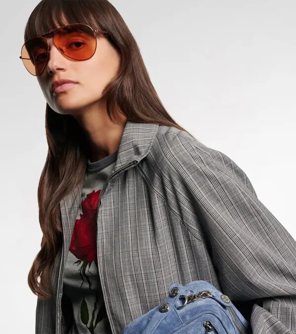 Acne Studios Aviator Sunglasses - Brown