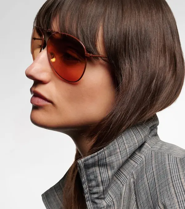 Acne Studios Aviator Sunglasses - Brown