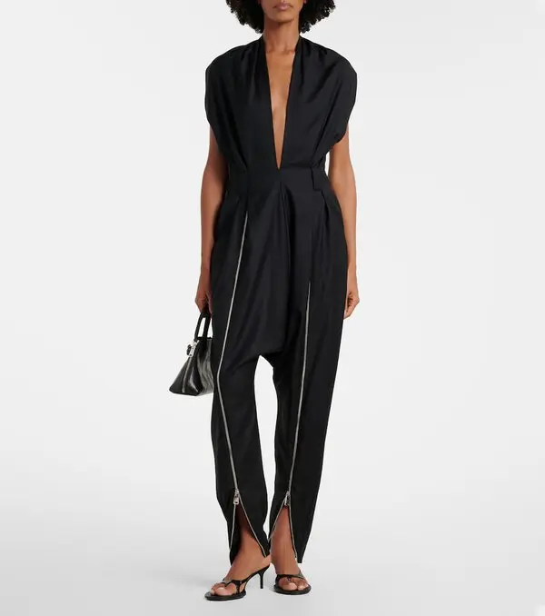 Coperni Halterneck Virgin Wool Jumpsuit