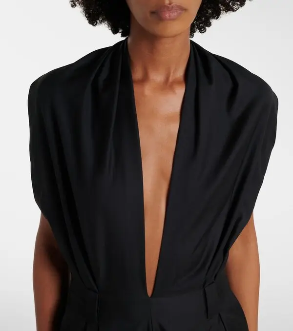 Coperni Halterneck Virgin Wool Jumpsuit