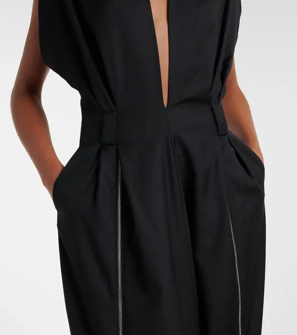 Coperni Halterneck Virgin Wool Jumpsuit