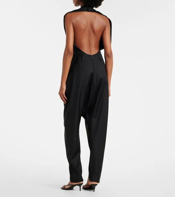 Coperni Halterneck Virgin Wool Jumpsuit