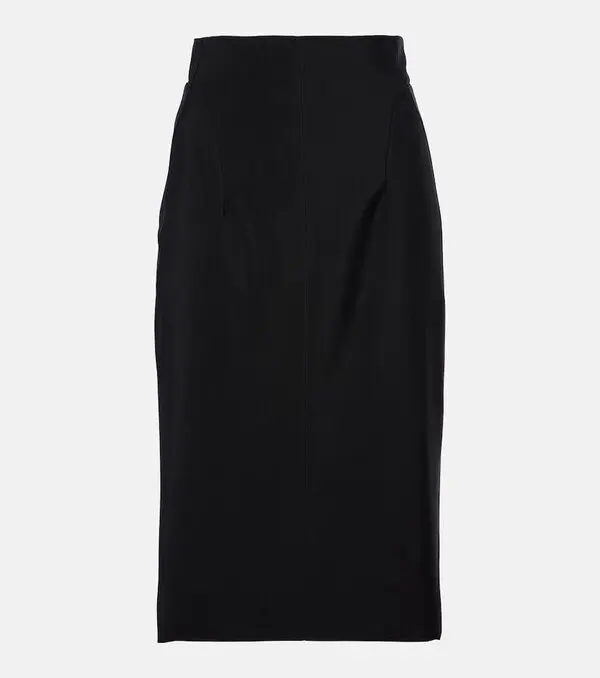 MUGLER Cutout Pencil Skirt - Black