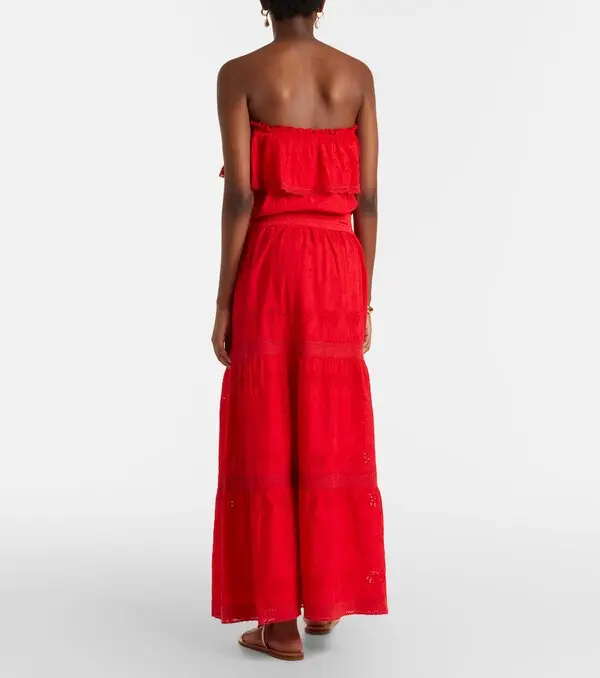 Melissa Odabash Caroline Broderie Anglaise Cotton Midi Dress