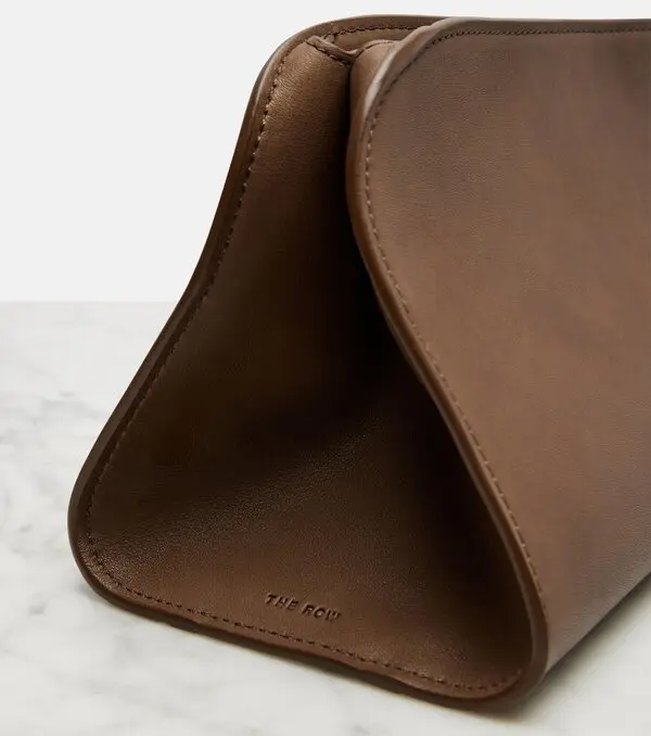 THE ROW Peggy Small Leather Clutch
