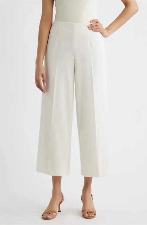 Anne Klein Pull-on Crop Wide Leg Pants