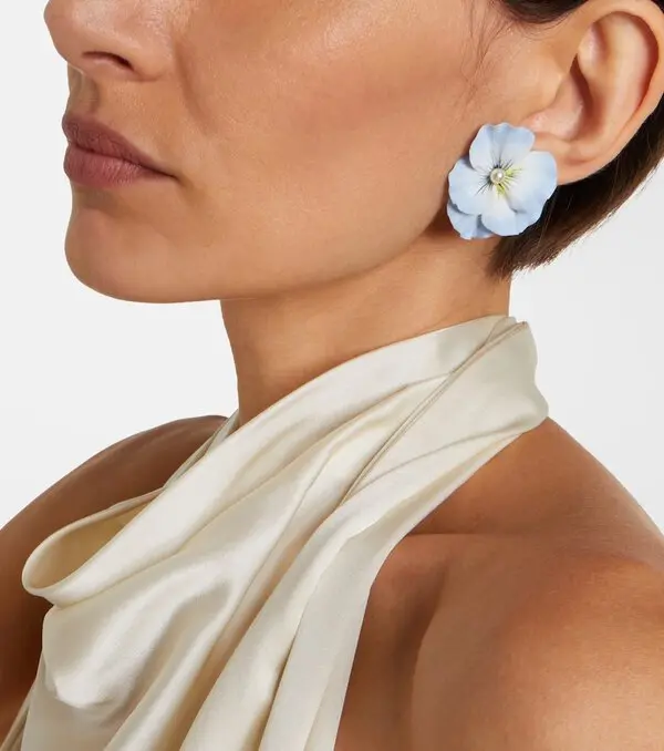JENNIFER BEHR Viletta Embellished Earrings - Blue