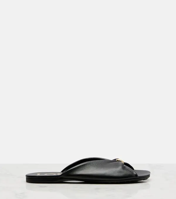 Loewe Pebble Leather Slides