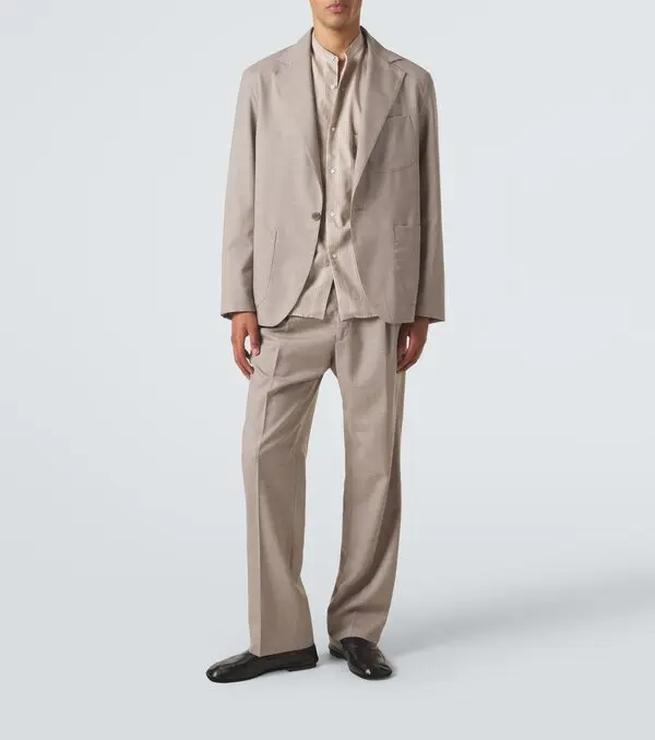 STOFFA Stòffa Wool Blazer - Beige