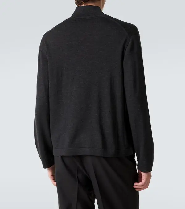 STOFFA Wool And Silk Turtleneck Sweater