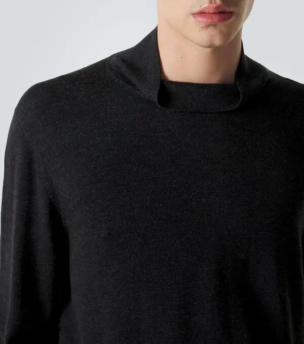 STOFFA Wool And Silk Turtleneck Sweater