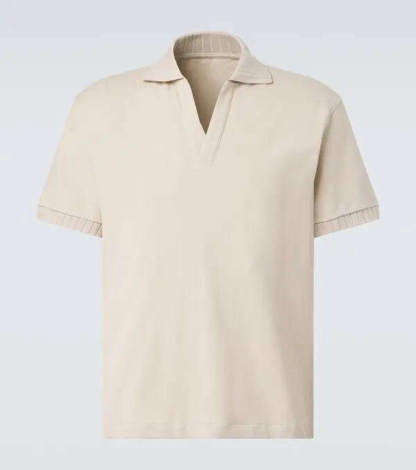 STOFFA Stòffa Cotton Polo Shirt - Beige