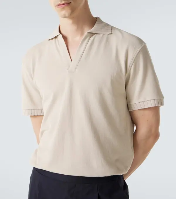 STOFFA Stòffa Cotton Polo Shirt - Beige
