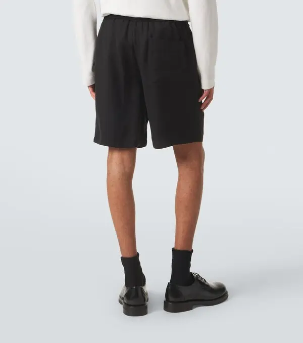 AMI Paris De Coeur Gabardine Shorts