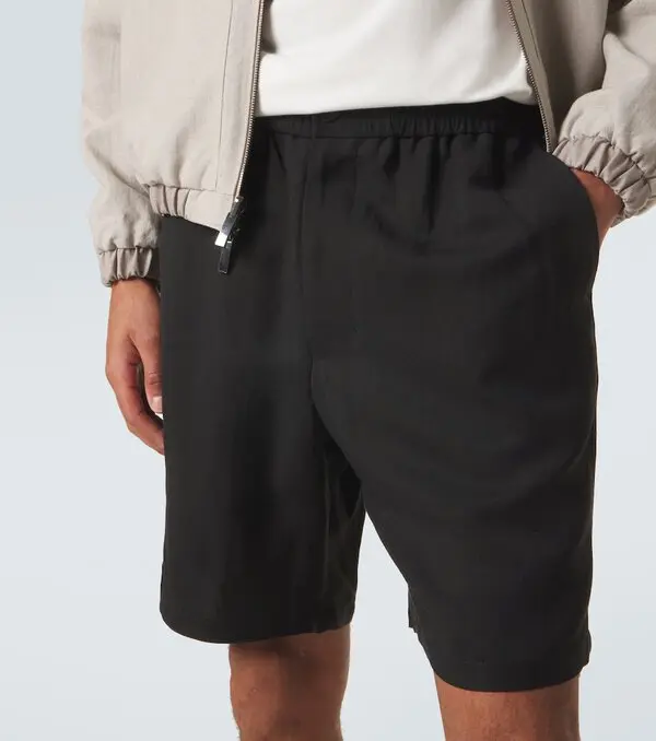 AMI Paris De Coeur Gabardine Shorts