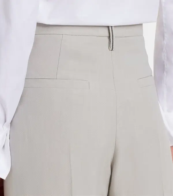 Brunello Cucinelli Monili Wide-leg Pants
