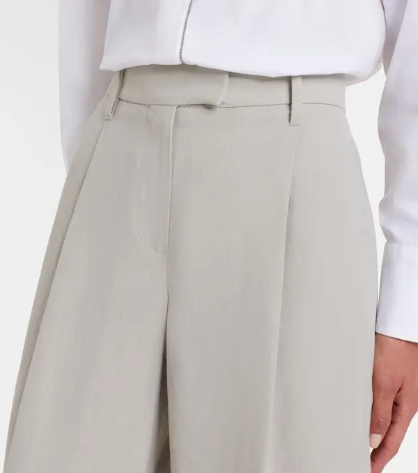Brunello Cucinelli Monili Wide-leg Pants