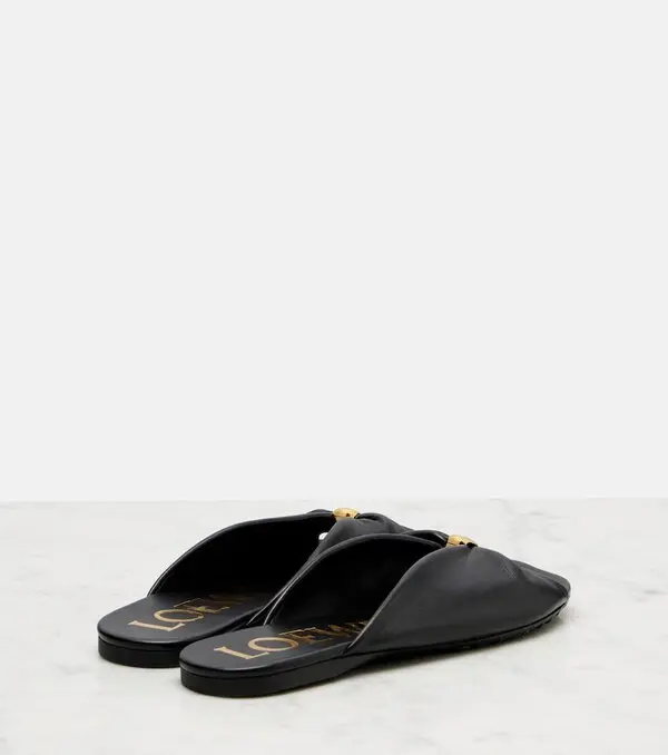 Loewe Pebble Leather Slides
