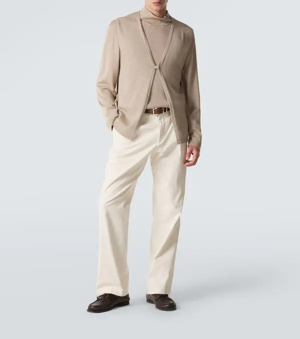 STOFFA Wool And Silk Turtleneck Sweater
