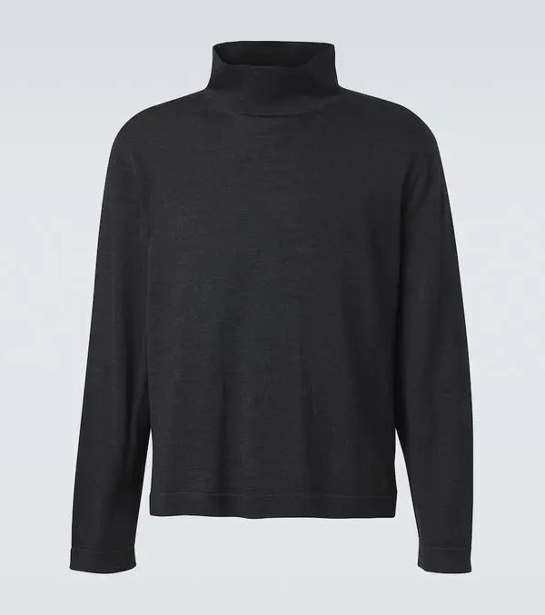 STOFFA Wool And Silk Turtleneck Sweater