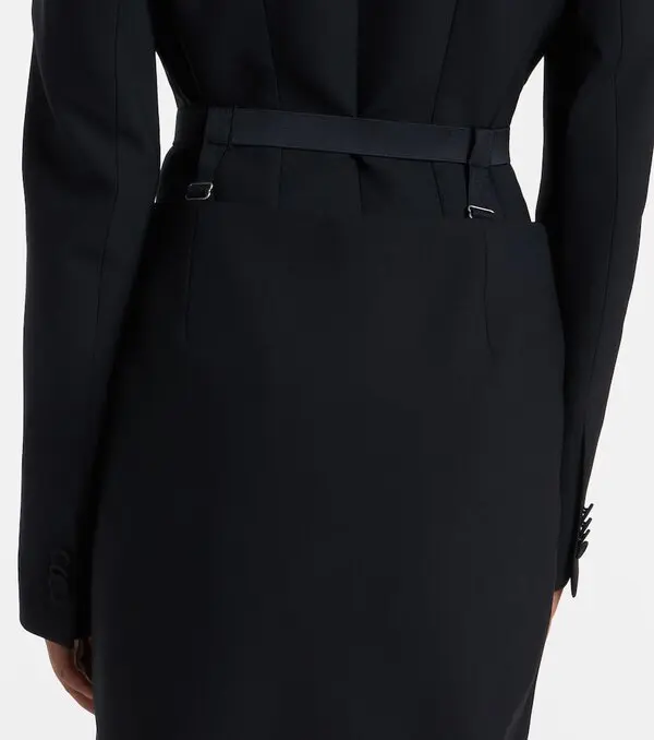 MUGLER Cutout Pencil Skirt - Black