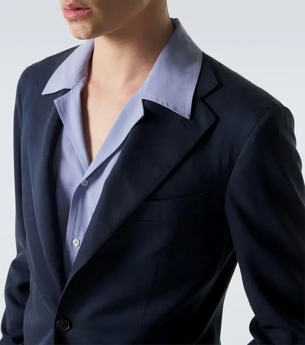 SAMAN AMEL Silk Suit Jacket