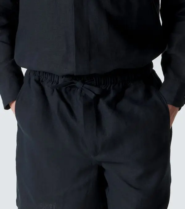 SAMAN AMEL Linen Shorts