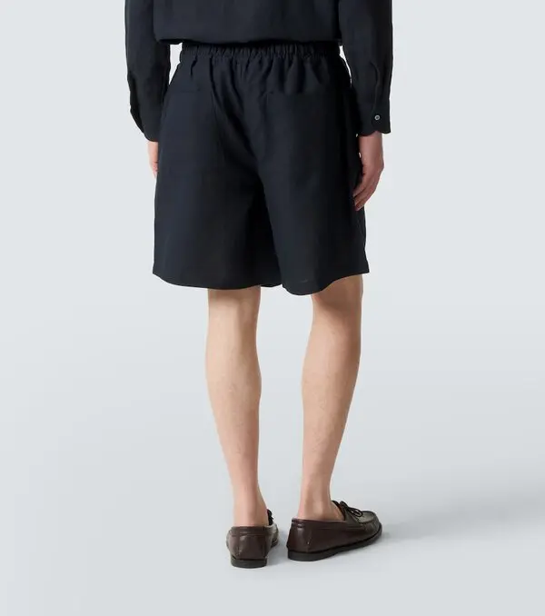 SAMAN AMEL Linen Shorts
