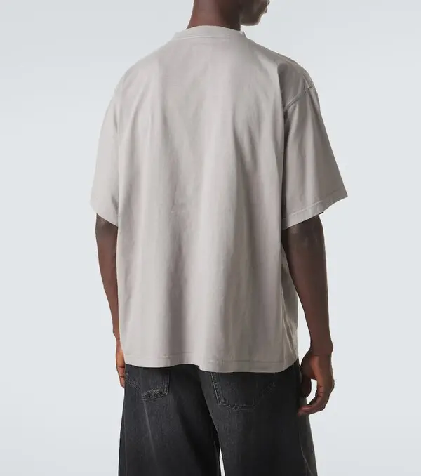 Balenciaga Printed Cotton Jersey T-shirt
