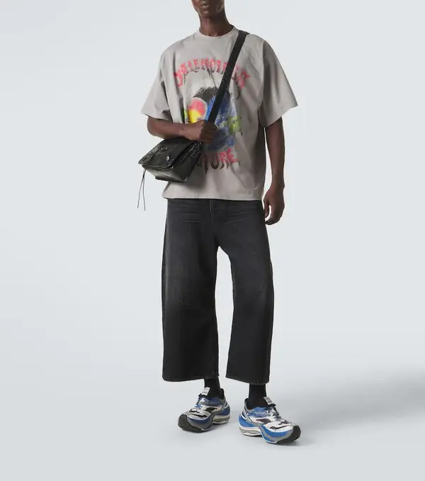 Balenciaga Printed Cotton Jersey T-shirt