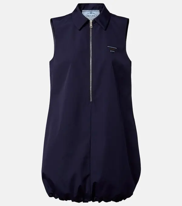 Prada Poplin Polo Dress - Blue