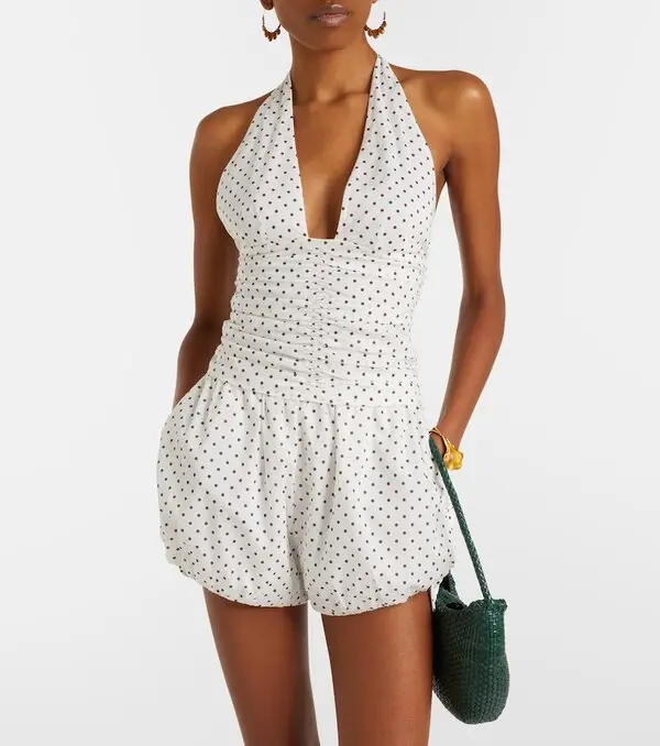Posse Edie Polka-dot Halter Top