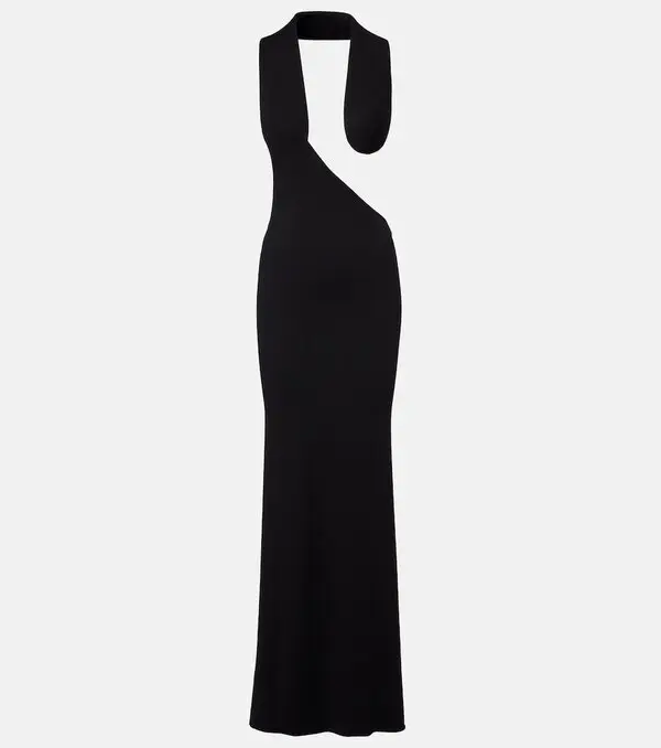 TOM FORD Asymmetric Jersey Gown