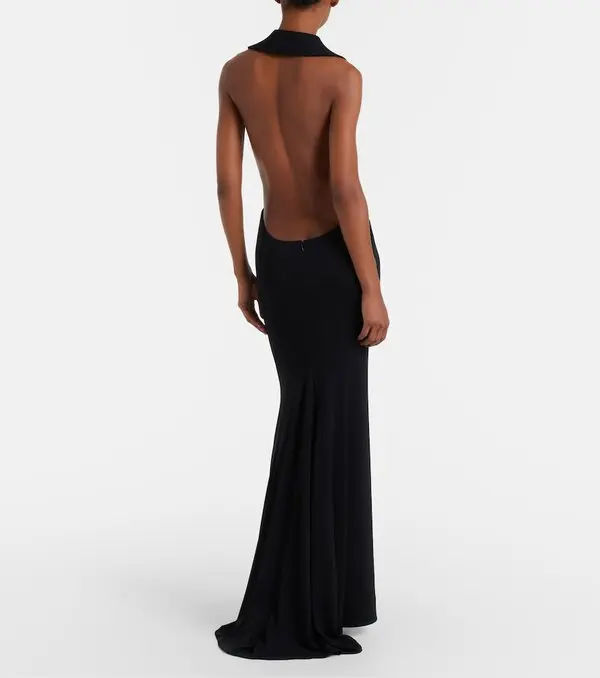 TOM FORD Asymmetric Jersey Gown
